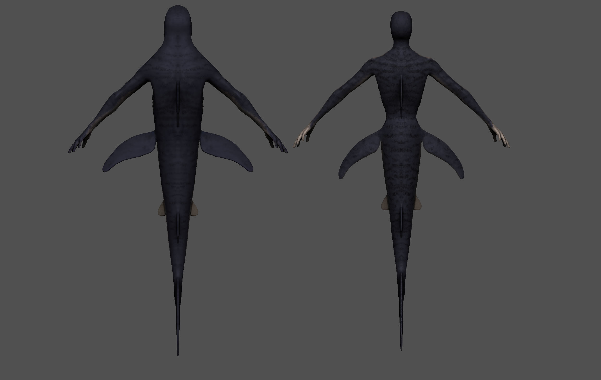 Mermaid sharks 3D model | CGTrader