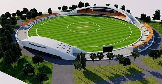 Guanggong International Cricket Stadium - China 3D model | CGTrader