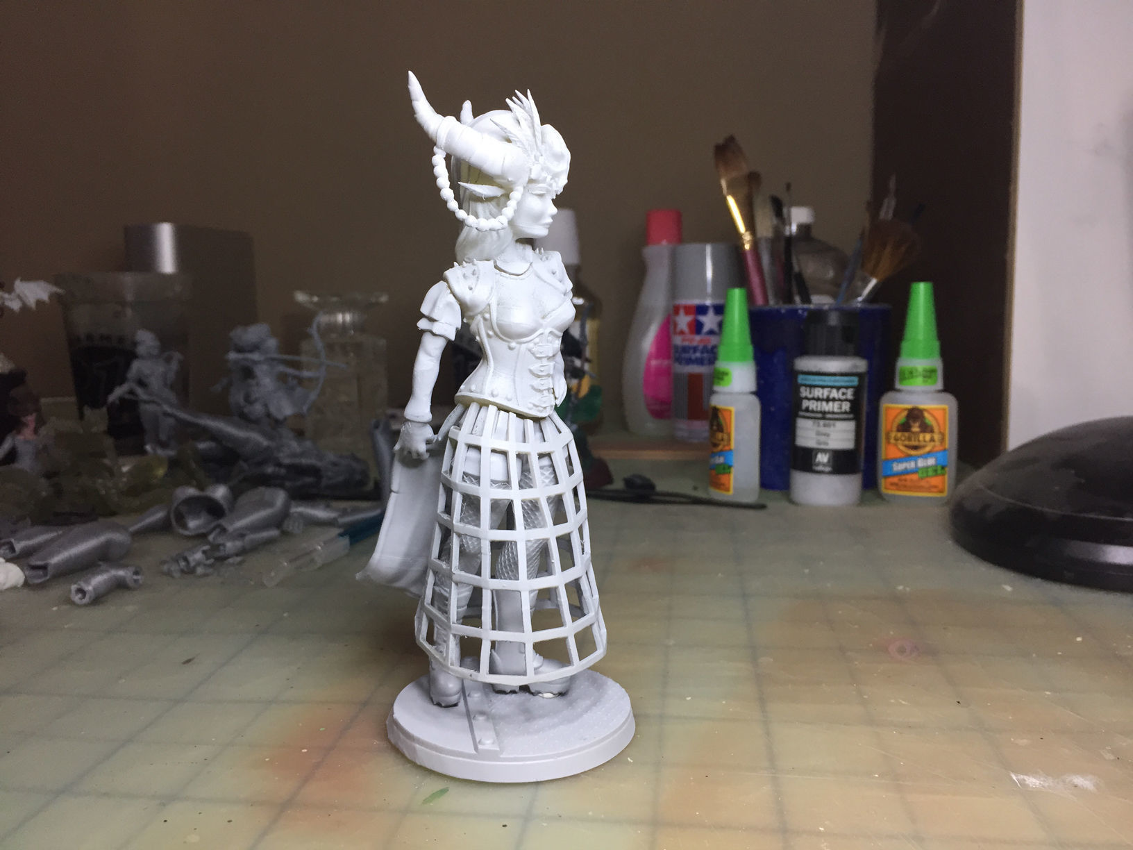 Gothic Girl Pinup 3D print model - FREE free 3D model 3D printable ...