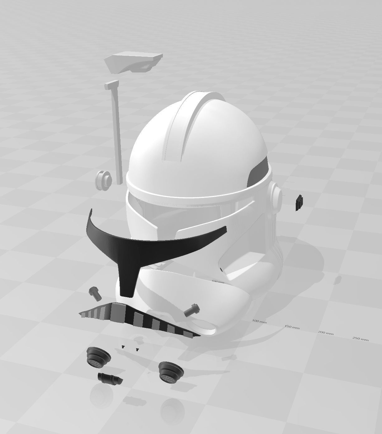 Star Wars Captain Rex Phase II Helmet 3D model 3D printable | CGTrader