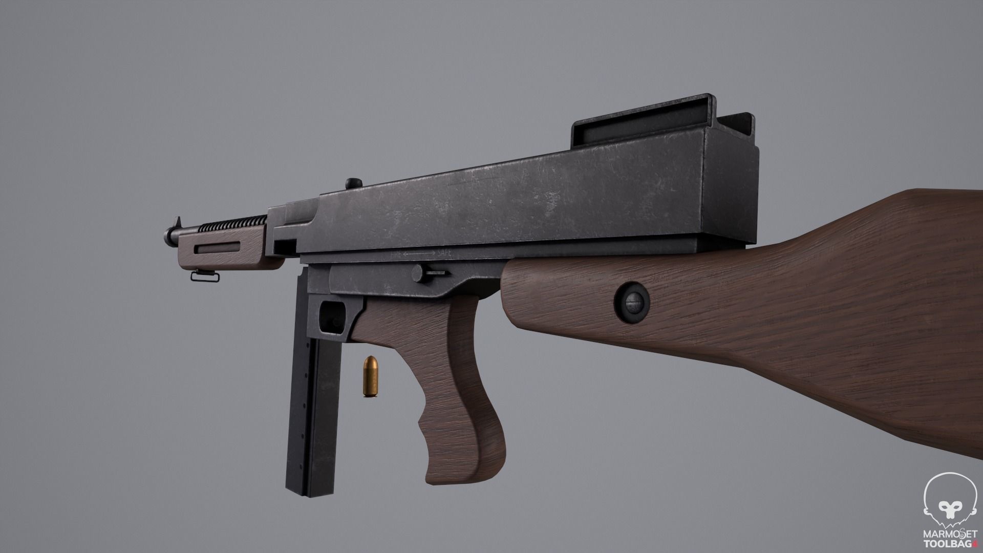 3D model WW2 Machine Gun VR / AR / low-poly | CGTrader