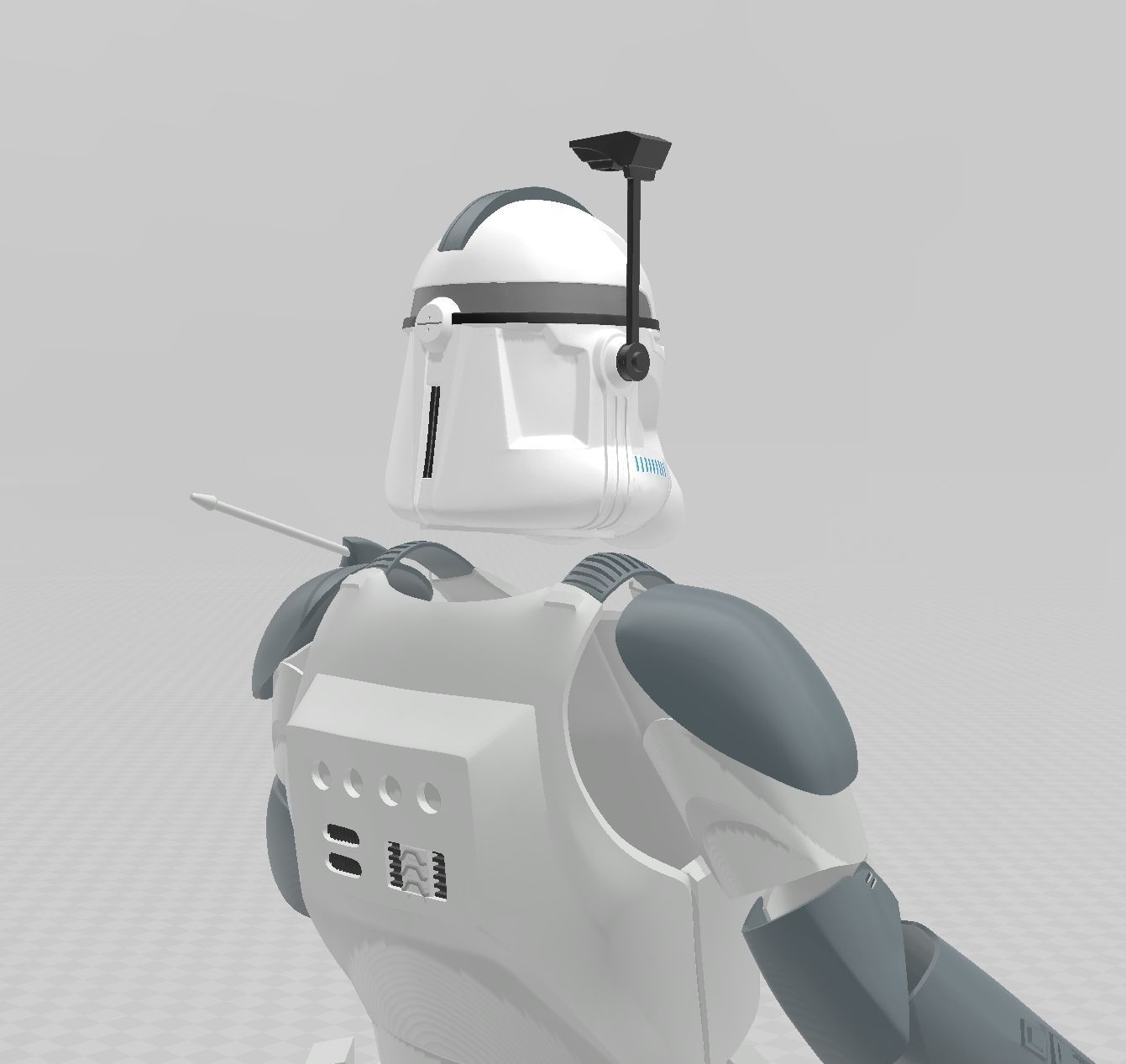 Star Wars Clone Commander Wolffe Full Armor 3D model 3D printable ...
