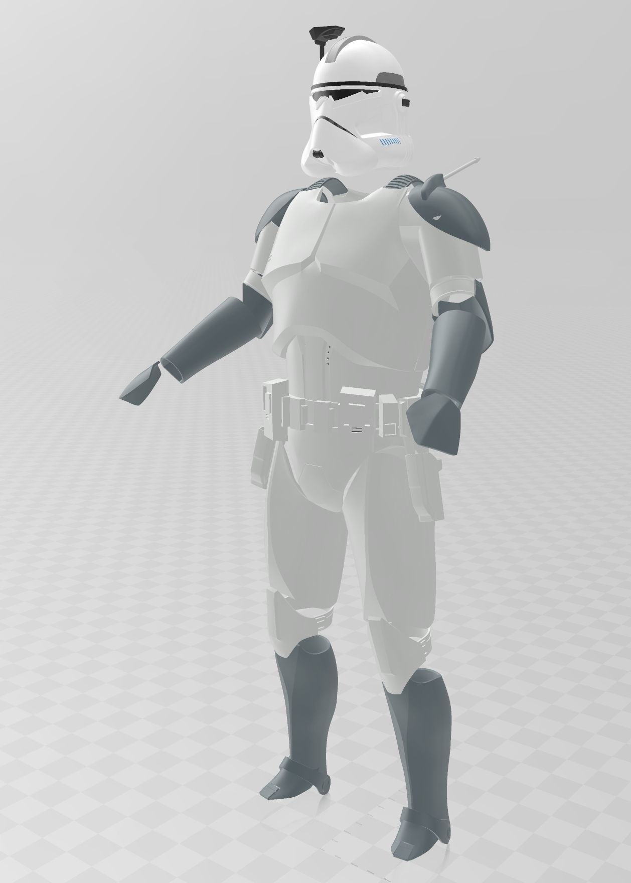 Star Wars Clone Commander Wolffe Full Armor 3D model 3D printable ...