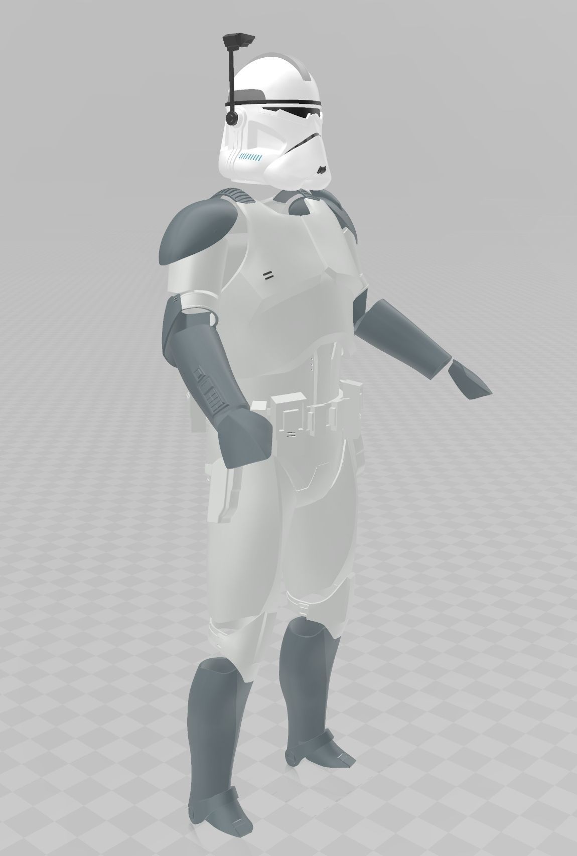 Star Wars Clone Commander Wolffe Full Armor 3D model 3D printable ...