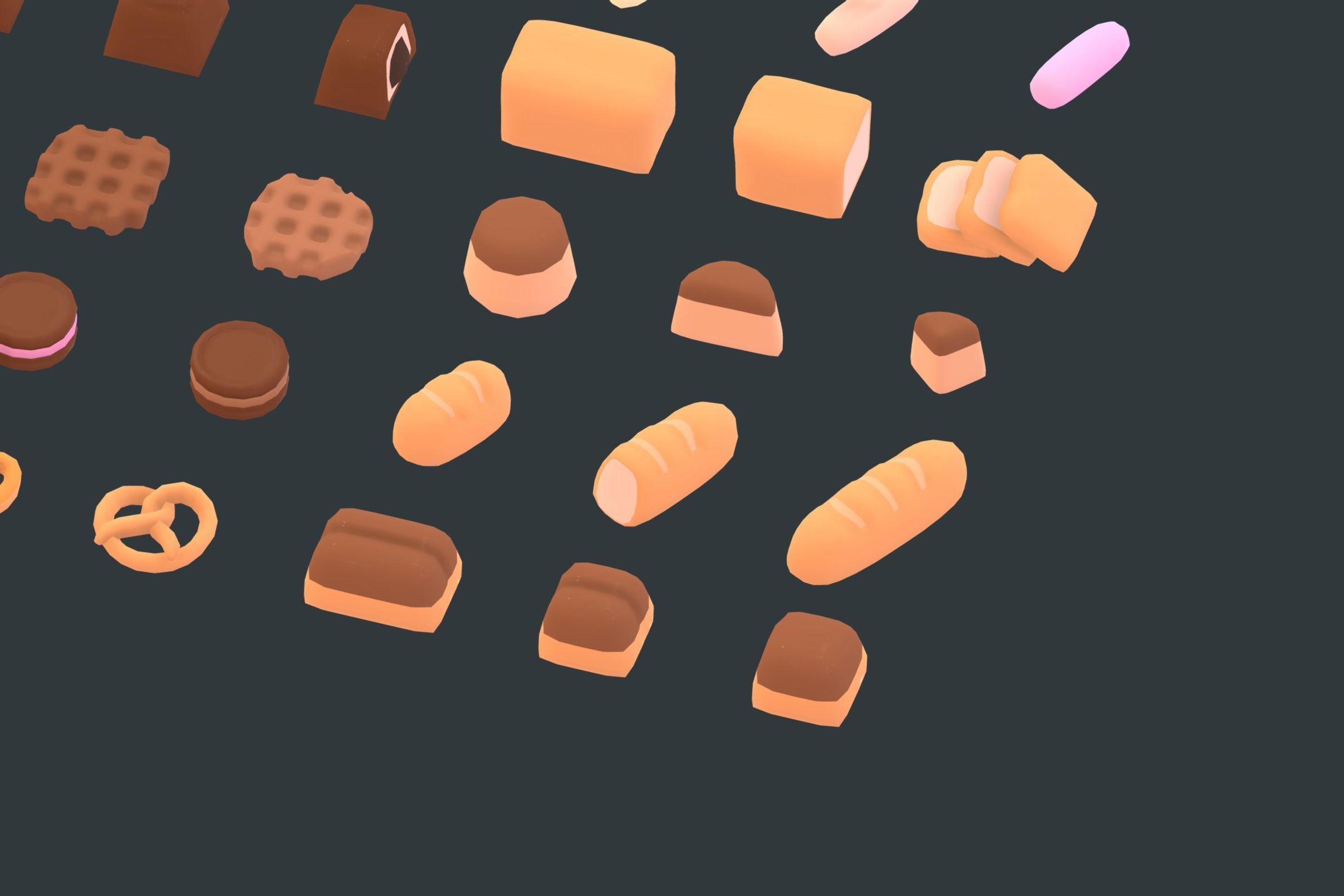 3D model Candy Land - Animation Assets VR / AR / low-poly | CGTrader
