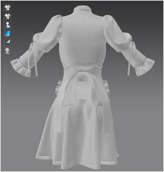 Marvelous Designer Clothes - 11 Nier Automata Outfit 3D model | CGTrader