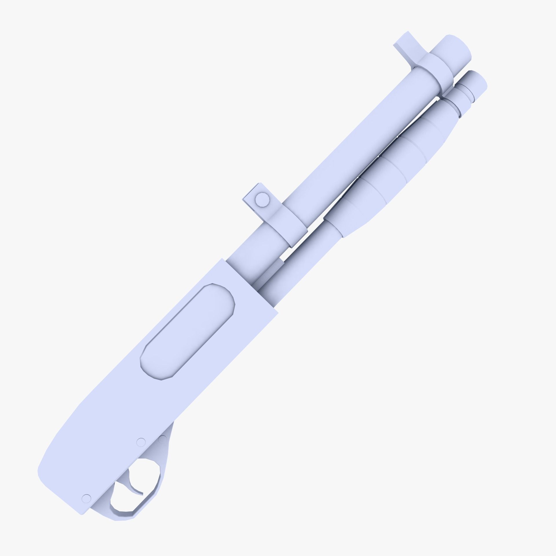 3D model Masterkey Shotgun Attachment VR / AR / low-poly | CGTrader