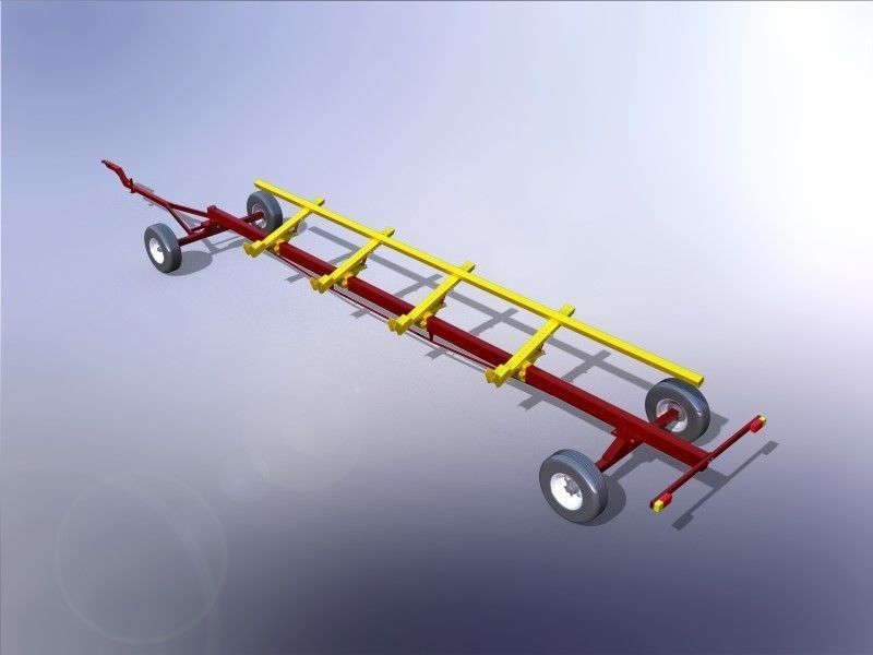 30 ft combine header trolley 3D model | CGTrader