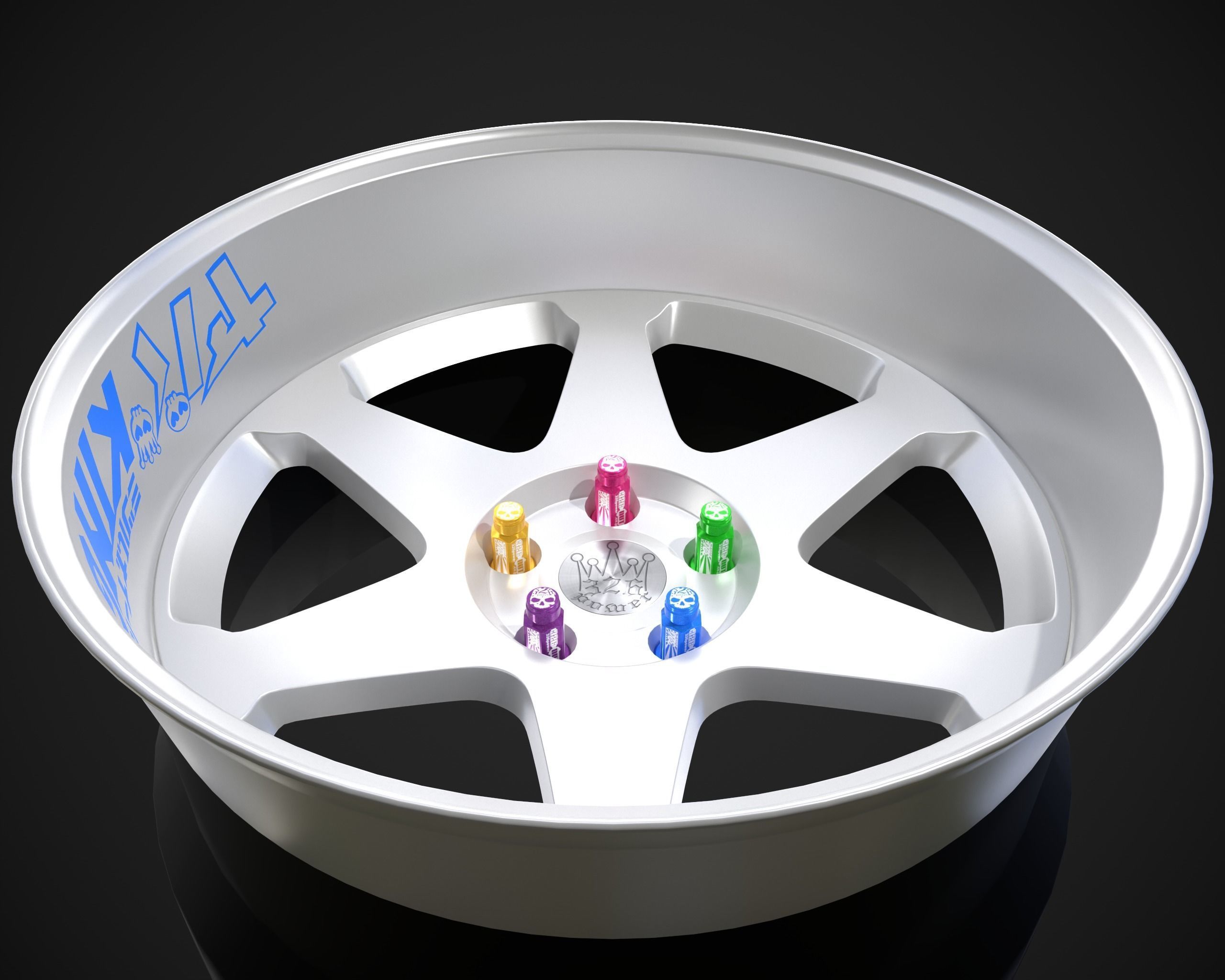 3D model 326 Power Yabaking Spoke 1-piece rim VR / AR / low-poly | CGTrader