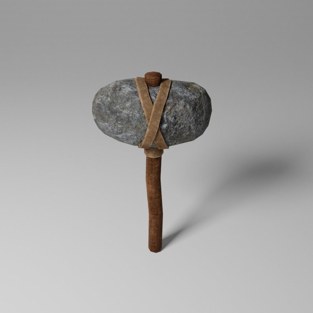 Primitive Neanderthal Axe free 3D model | CGTrader