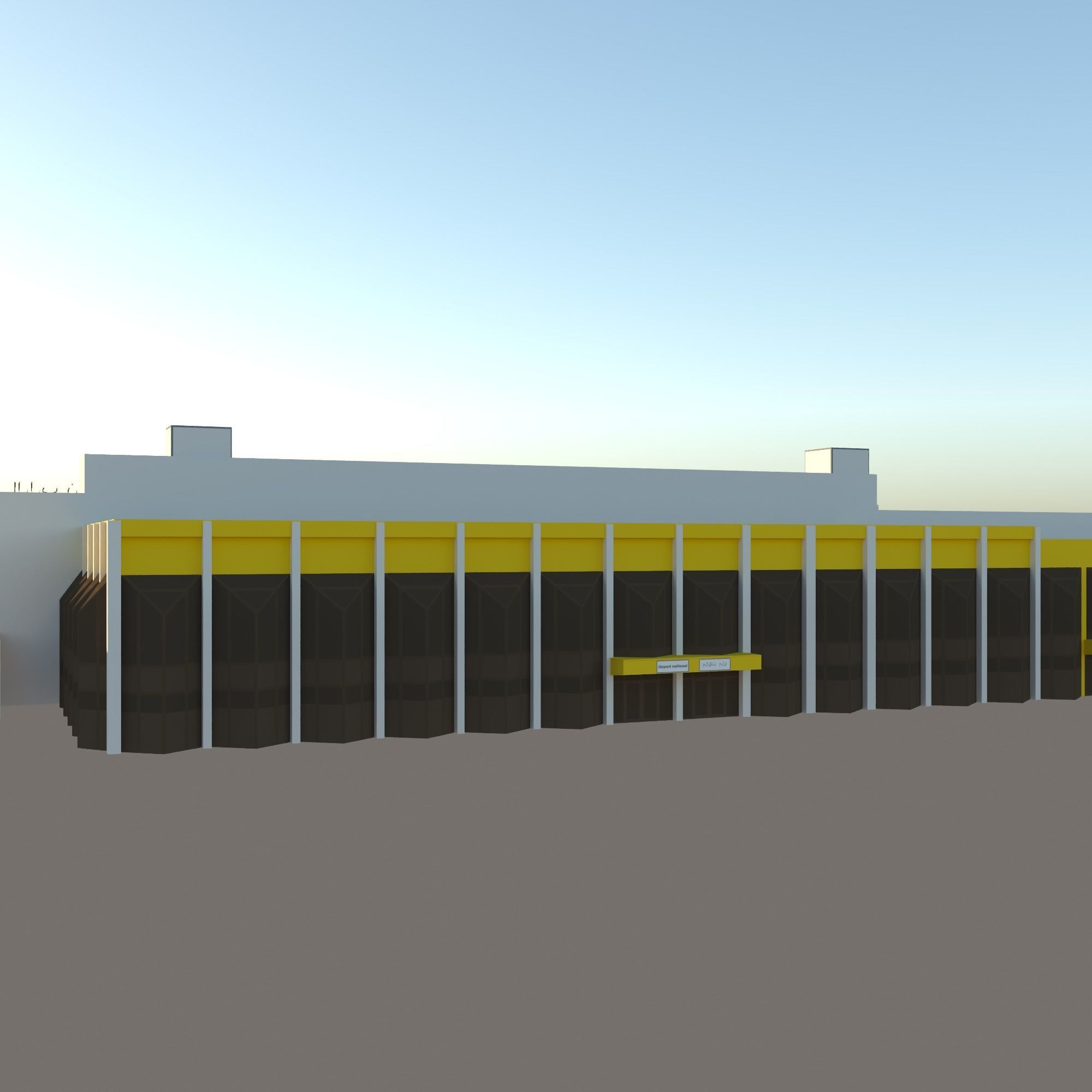 3D model Oran Es Senia Airport VR / AR / low-poly | CGTrader