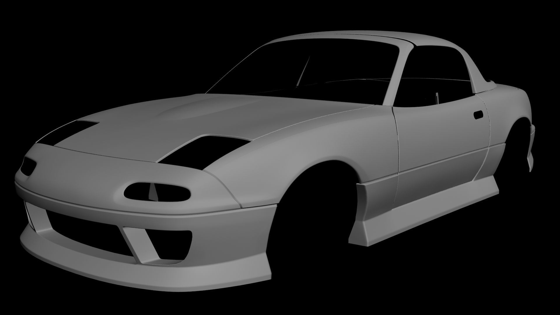 3D model Mazda MX-5 Miata Arios Type 1 bodykit VR / AR / low-poly ...