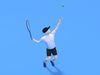 3D model Low Poly Kid Playing Tennis VR / AR / low-poly | CGTrader