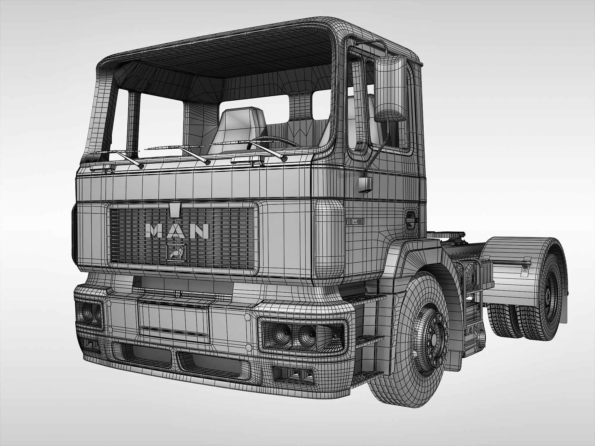 MAN F2000 3D model | CGTrader