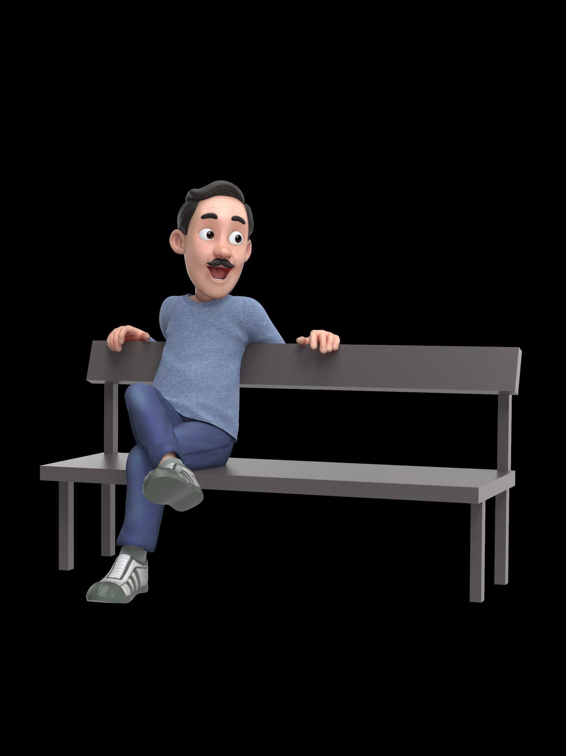 high poly sculpts with different poses 3D model | CGTrader