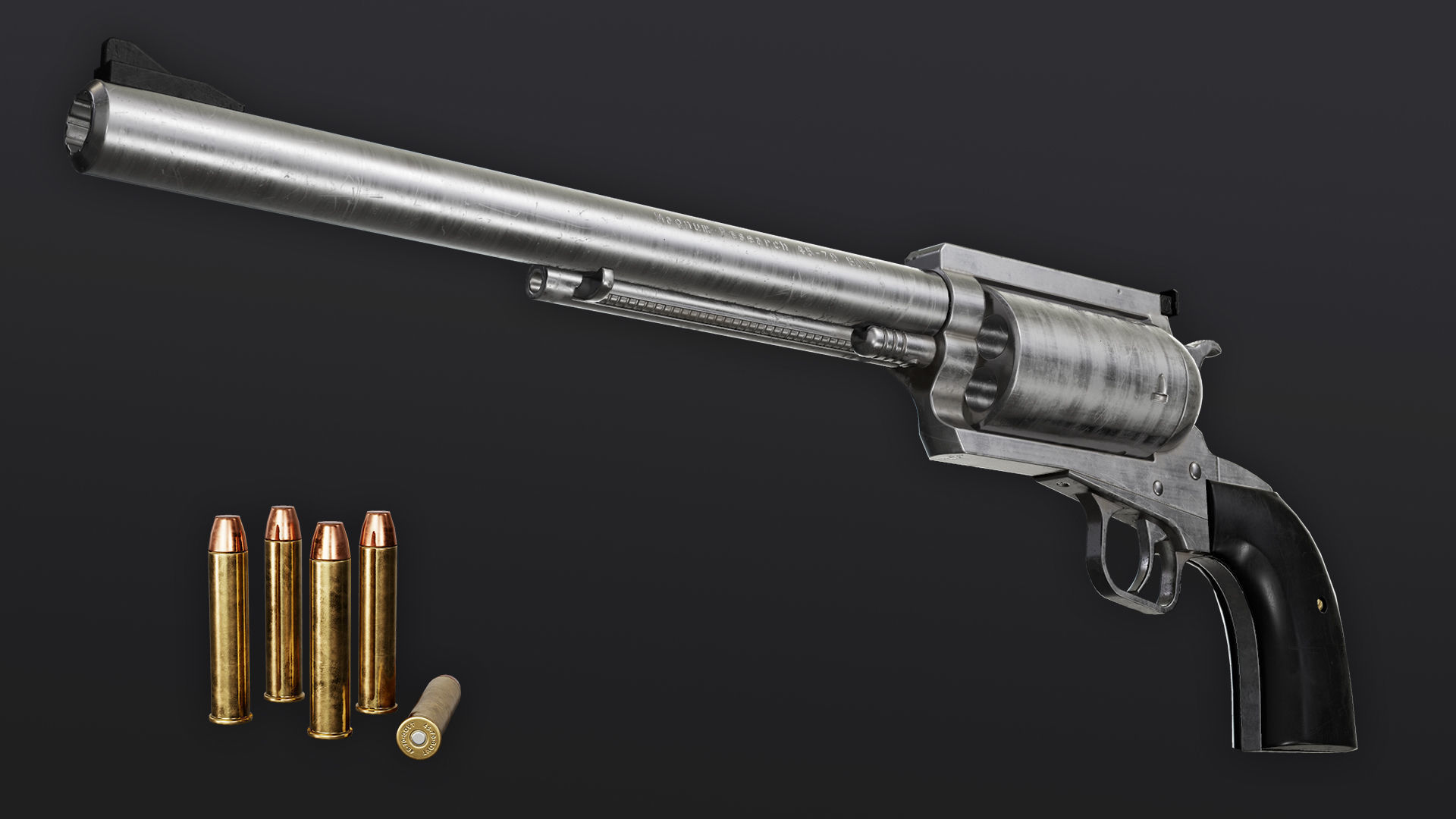 3D model Magnum Research BFR Revolver VR / AR / low-poly | CGTrader