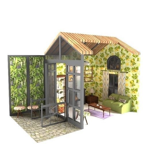 miniature house 3D model | CGTrader