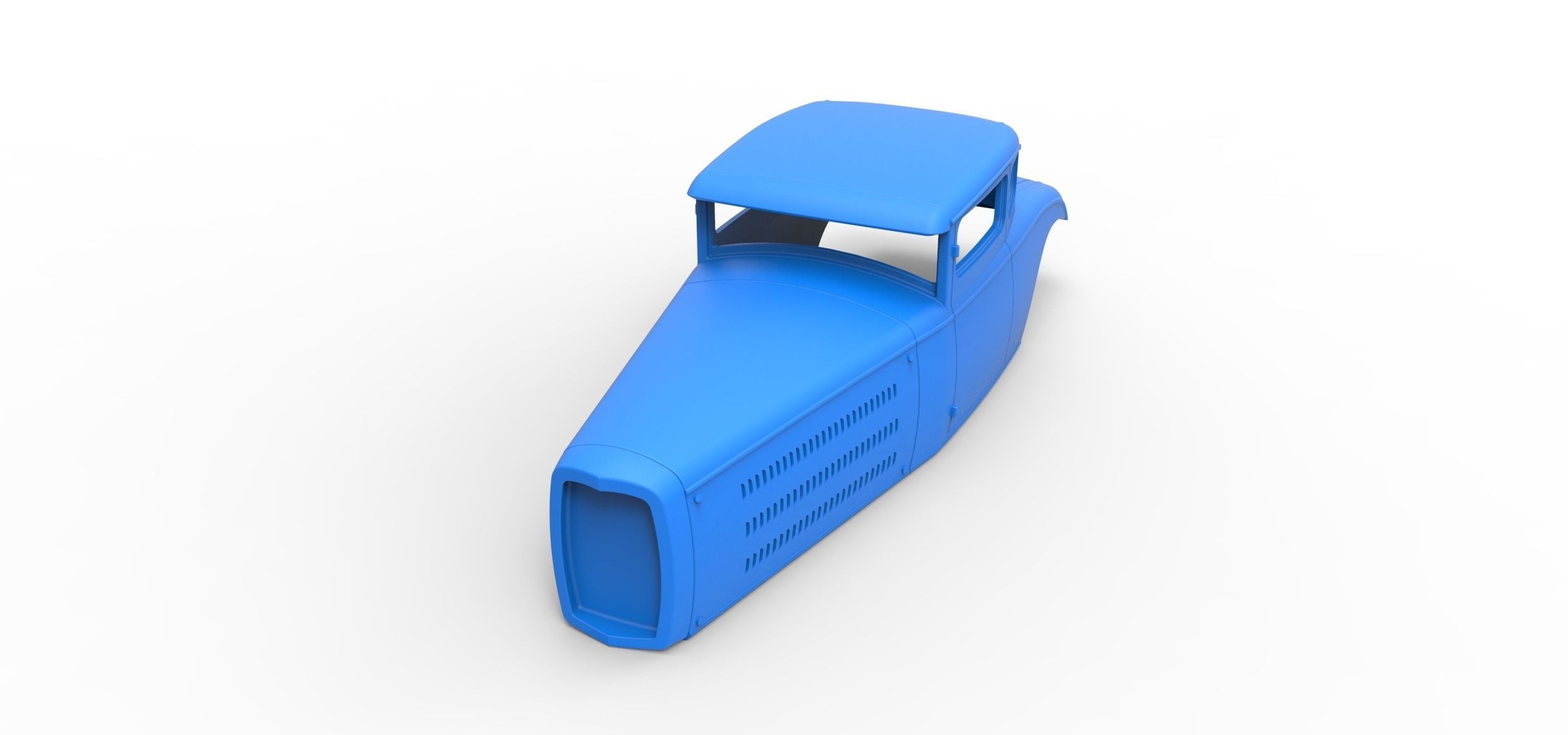Diecast shell model for Hot rod Scale 1 to 24 3D model 3D printable ...