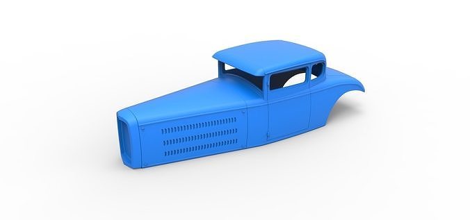Diecast shell model for Hot rod Scale 1 to 24 3D model 3D printable ...