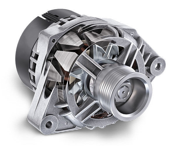 Car Alternator 3D model | CGTrader