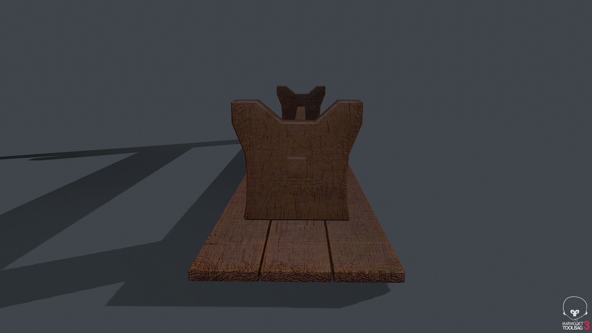 Wooden Bench 3 Colors free VR / AR / low-poly 3D model | CGTrader