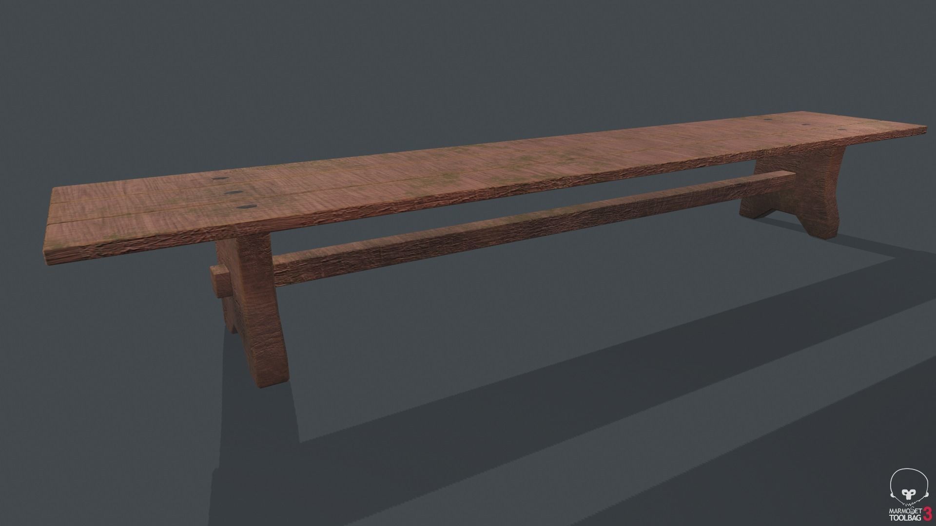 Wooden Bench 3 Colors free VR / AR / low-poly 3D model | CGTrader