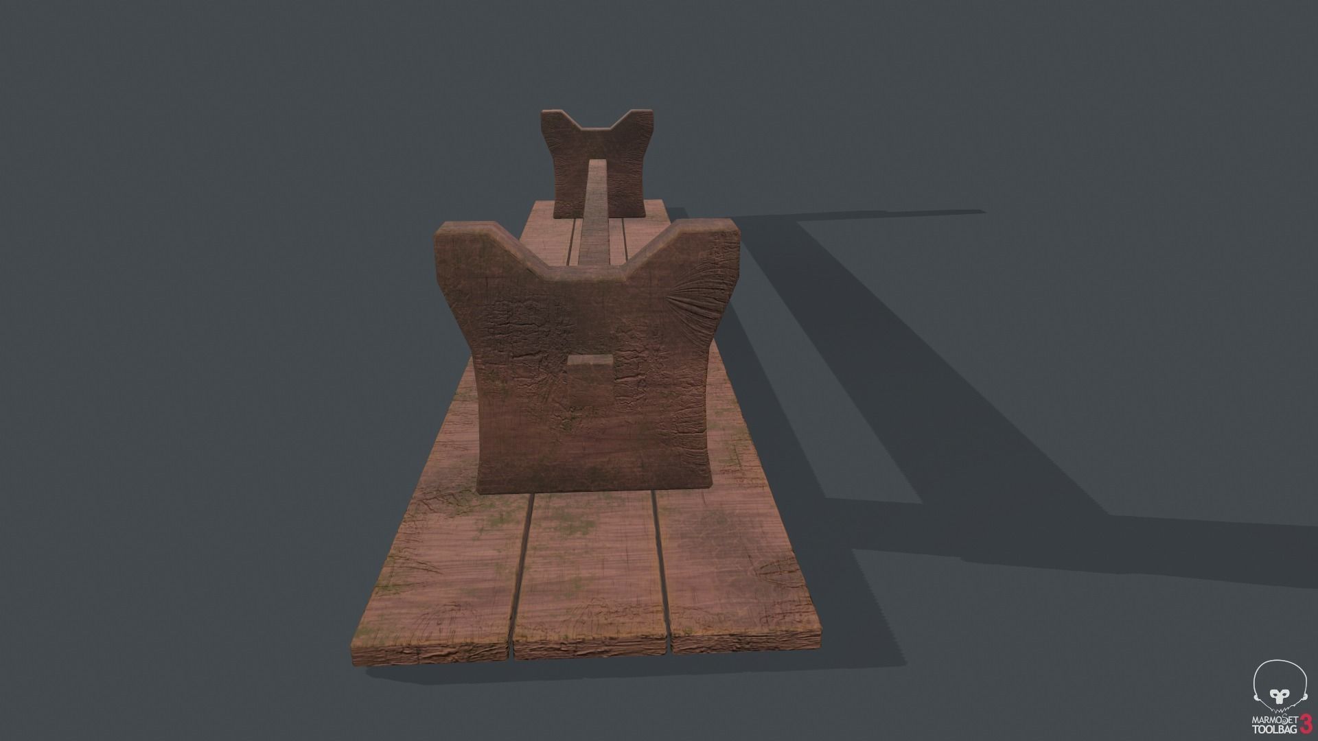 Wooden Bench 3 Colors free VR / AR / low-poly 3D model | CGTrader