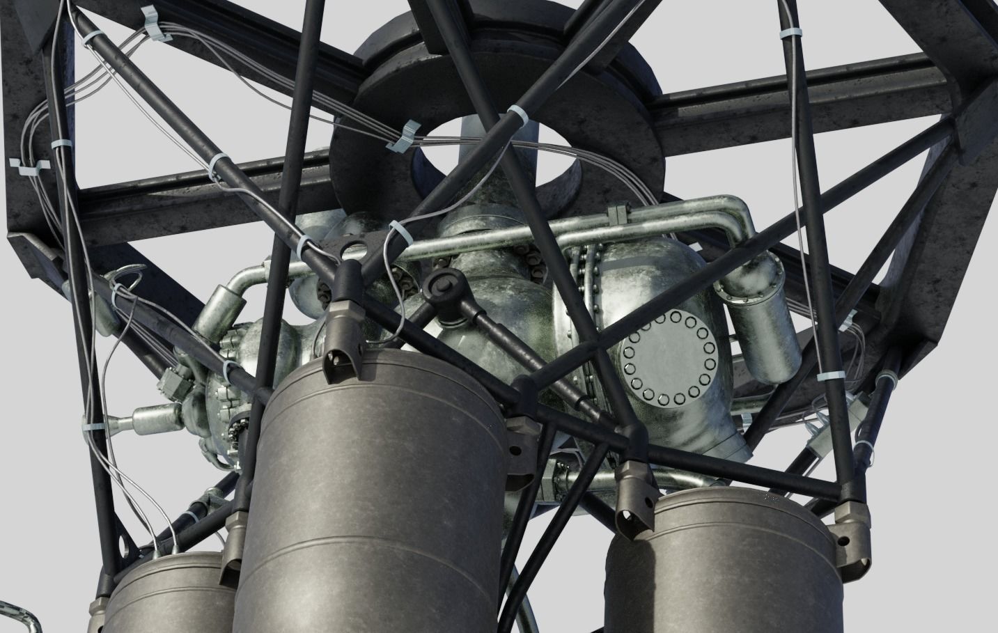 RD-108 Rocket engine 3D model | CGTrader