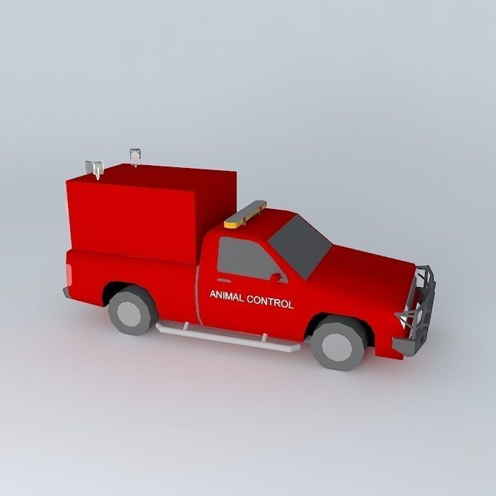 animal control vehicle free 3D model | CGTrader
