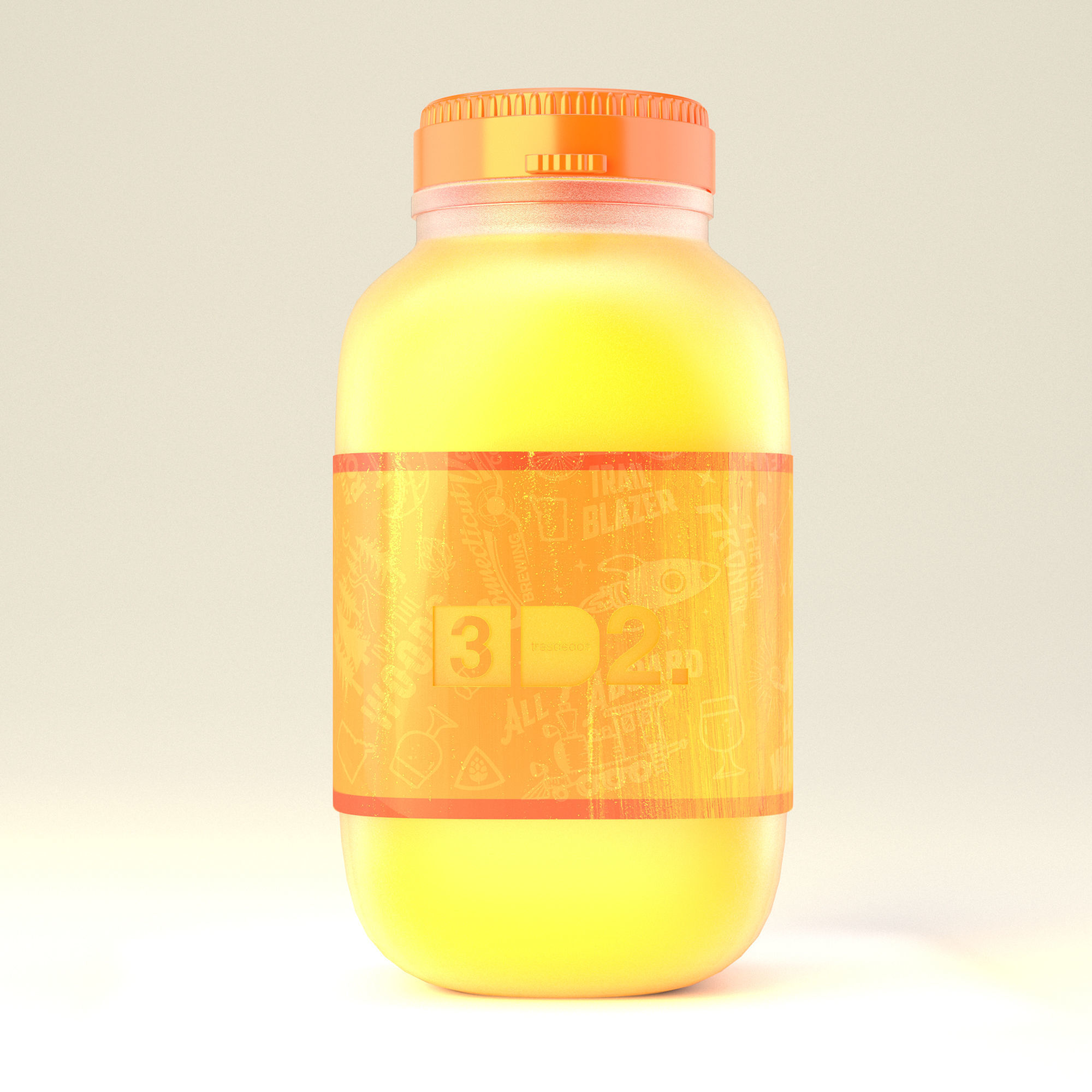 ORANGE JUICE 3D model | CGTrader