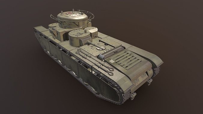 3D model Tank T-35 VR / AR / low-poly | CGTrader