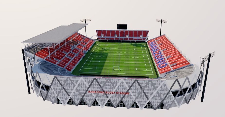 Hanazono Rugby Stadium - Japan 3D model | CGTrader