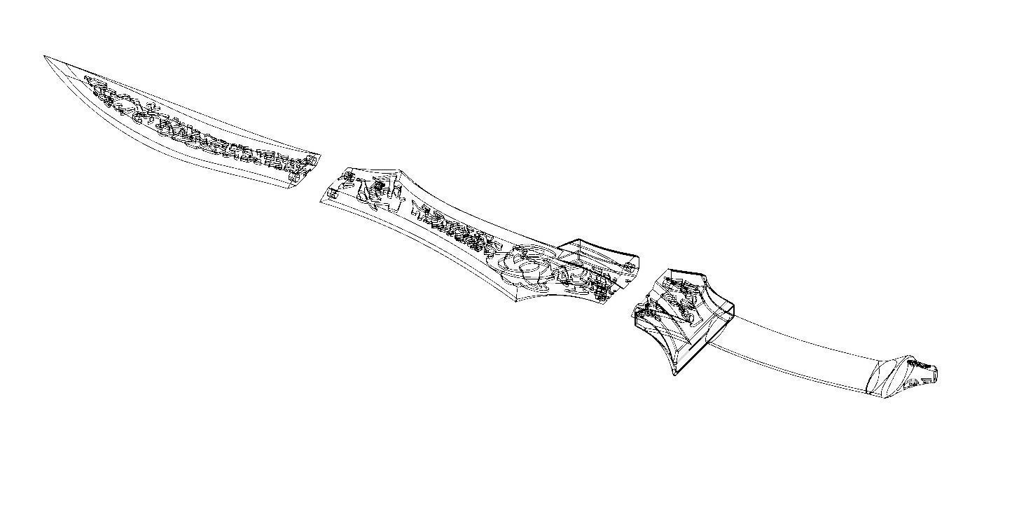Seraph Blade Sword - Shadowhunters - 3D printable 3D model 3D printable ...