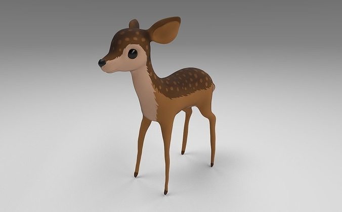 Stylized Deer free 3D model | CGTrader