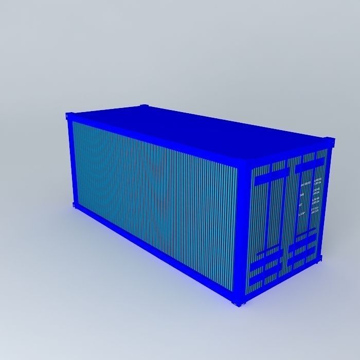 Cargo container free 3D model | CGTrader