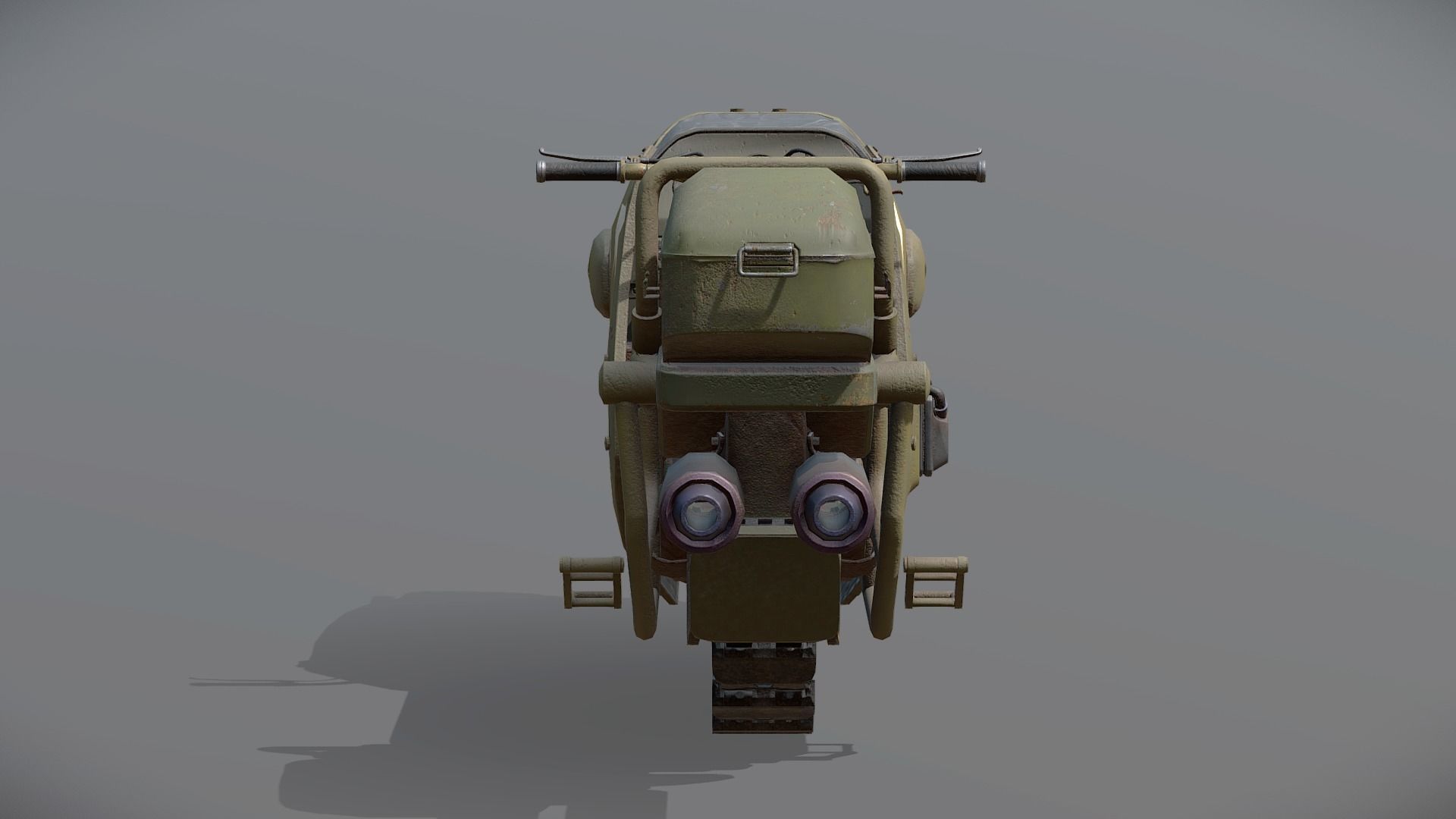 3D model WW2 Tracked Motorcycle VR / AR / low-poly | CGTrader