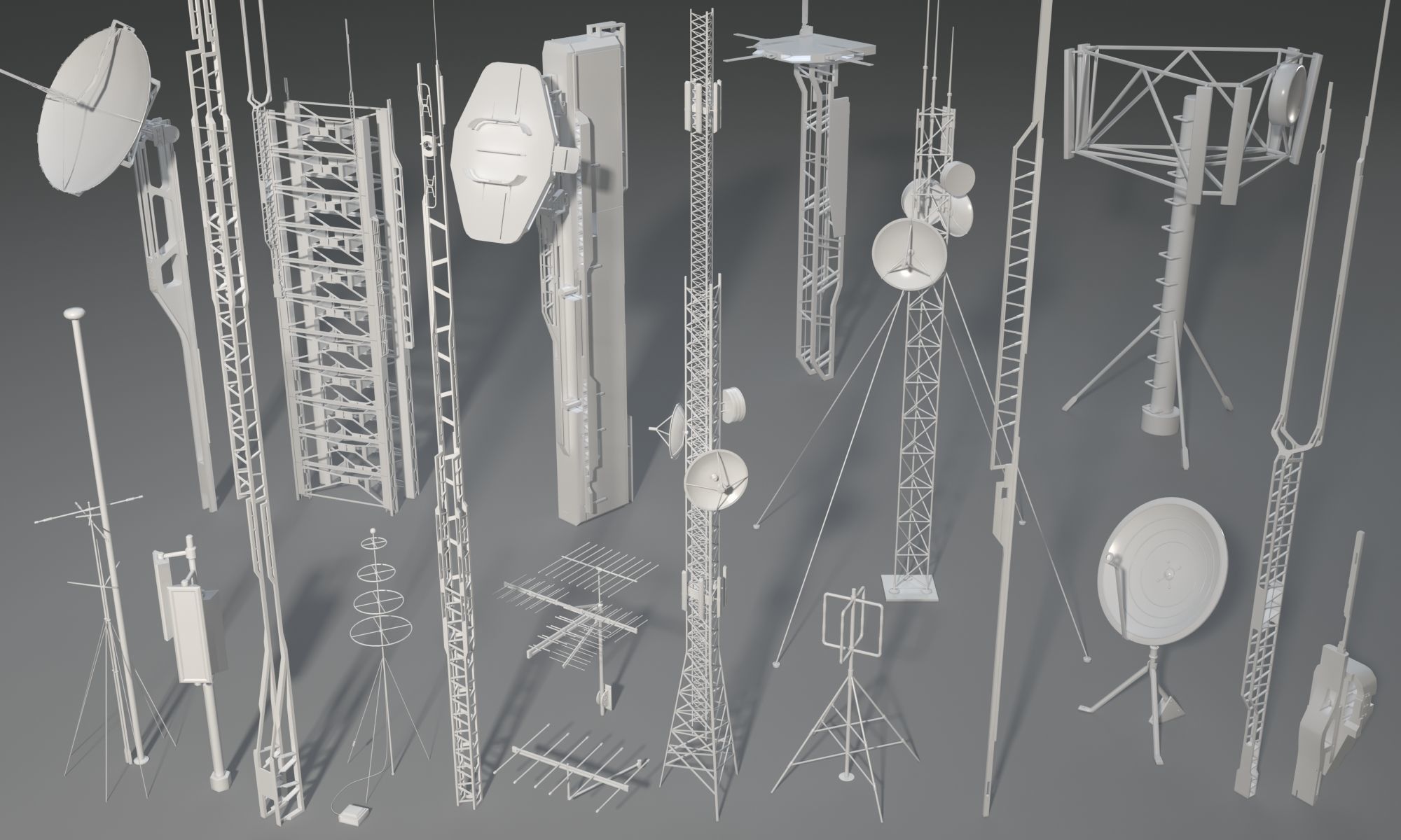 3D model Antennas - 19 pieces - part -3 | CGTrader