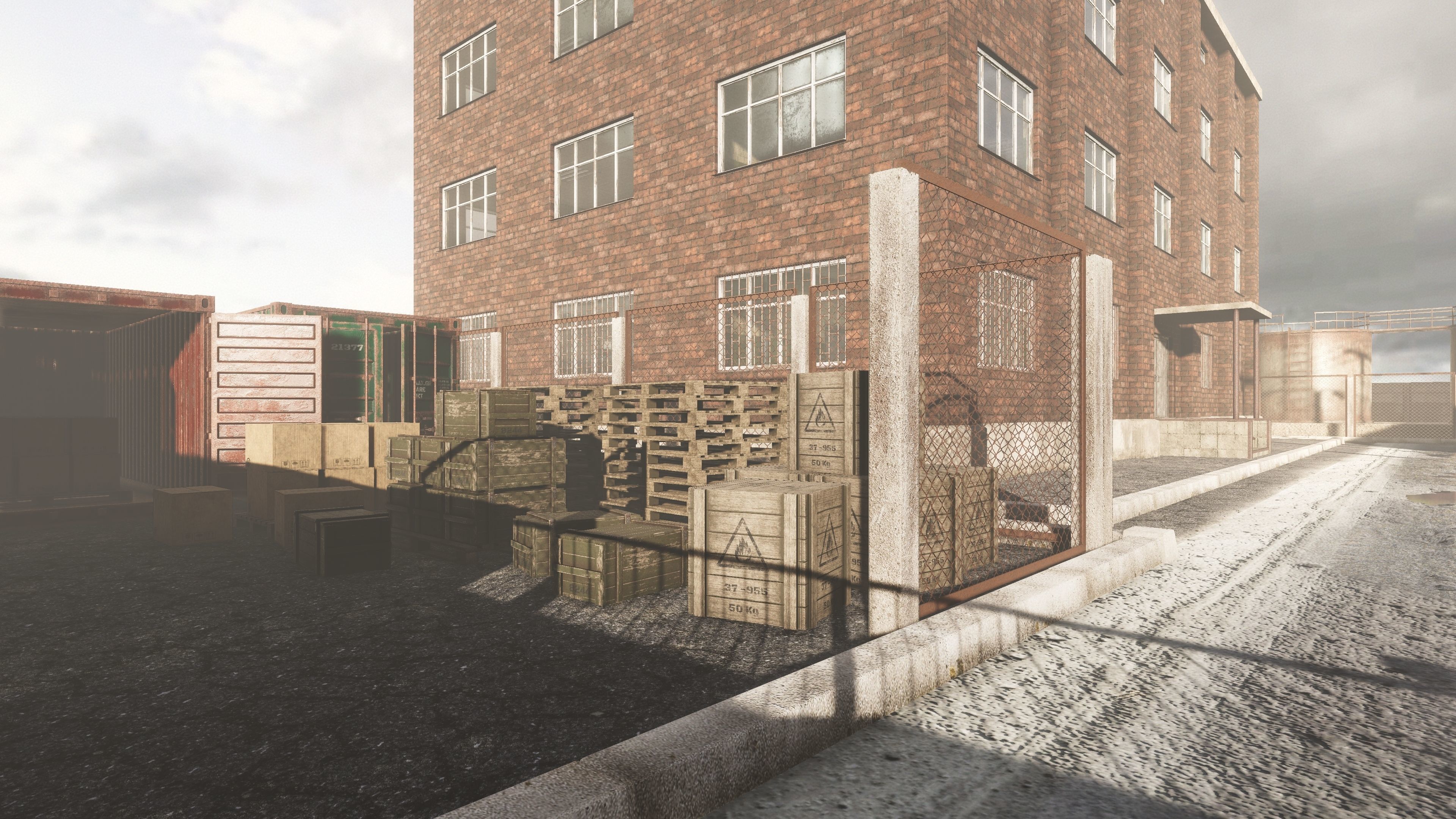 3D model HQ Modular Industrial Area VR / AR / low-poly | CGTrader