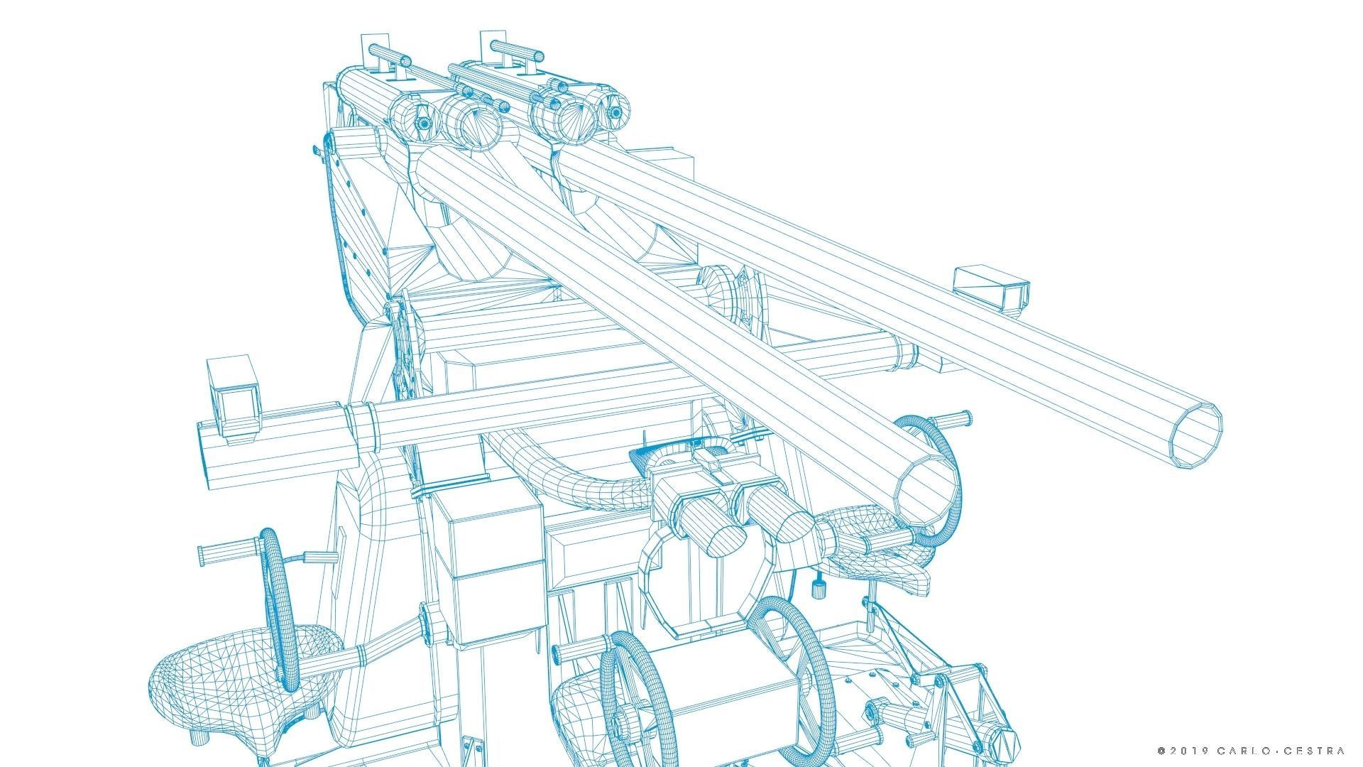 3D model German 37mm SK C30 anti-aircraft gun VR / AR / low-poly | CGTrader