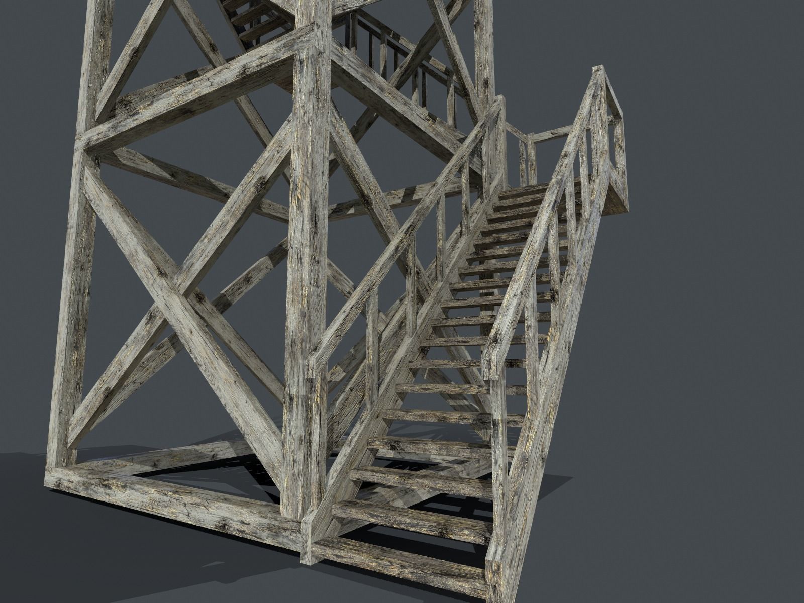 3D model Modular Fire lookout tower PBR VR / AR / low-poly | CGTrader