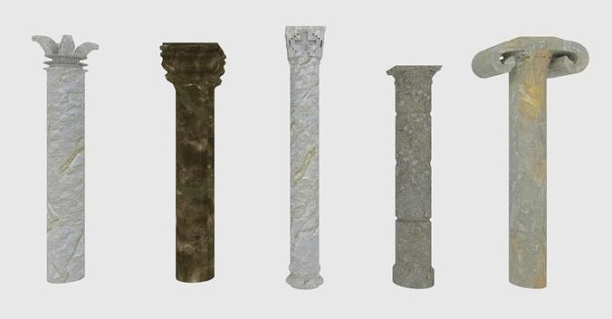 Blender 3D Columns free VR / AR / low-poly 3D model | CGTrader