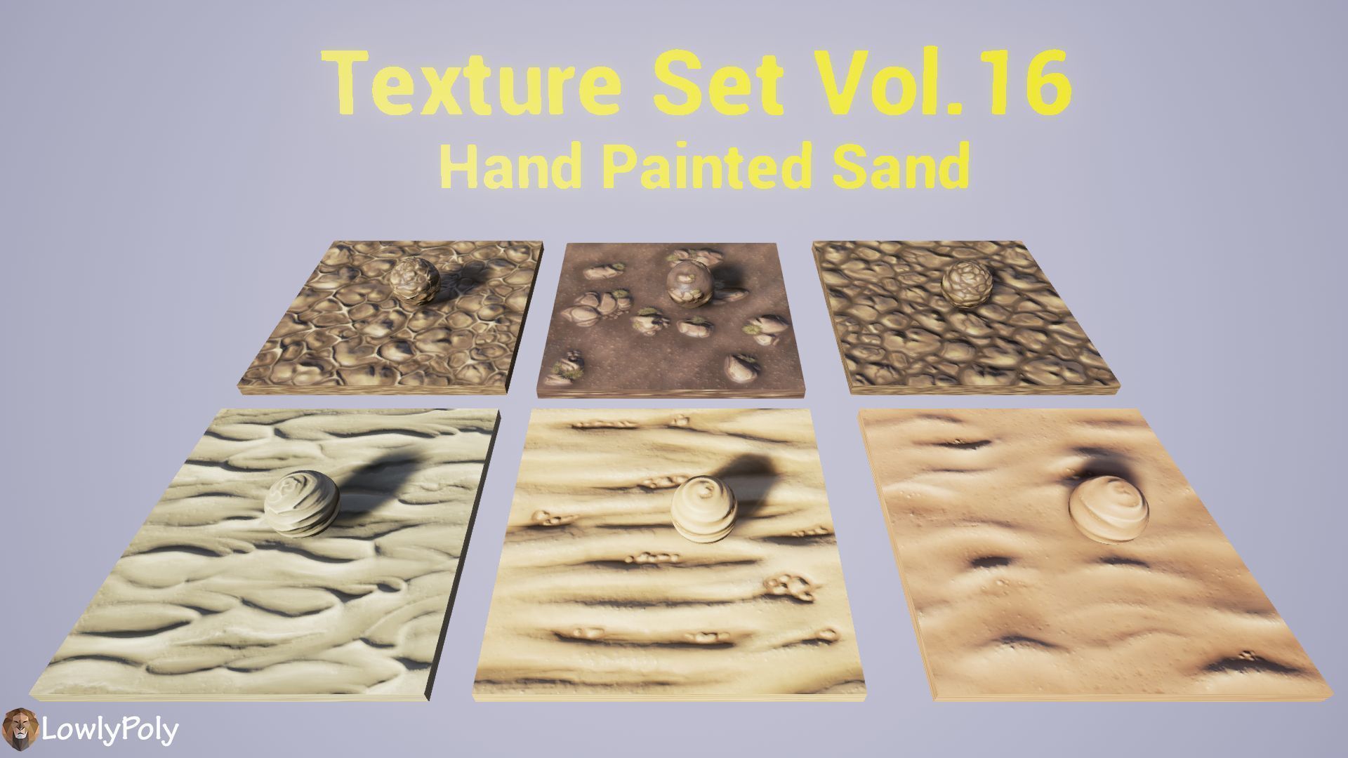 Texture Stylized Sand Vol 16 - Hand Painted Texture Pack VR / AR / low ...