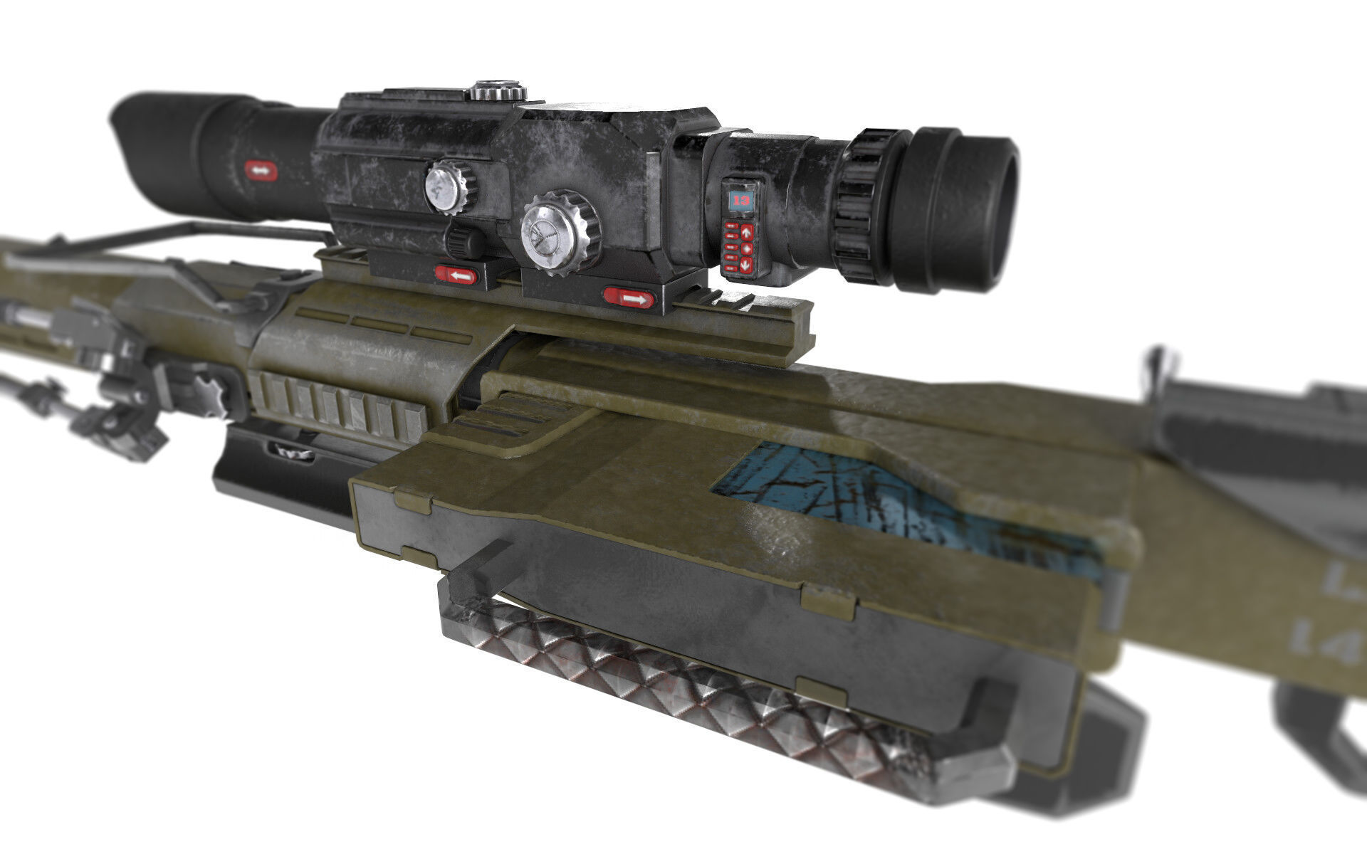 3D model Weapon hard surface machine gun VR / AR / low-poly | CGTrader