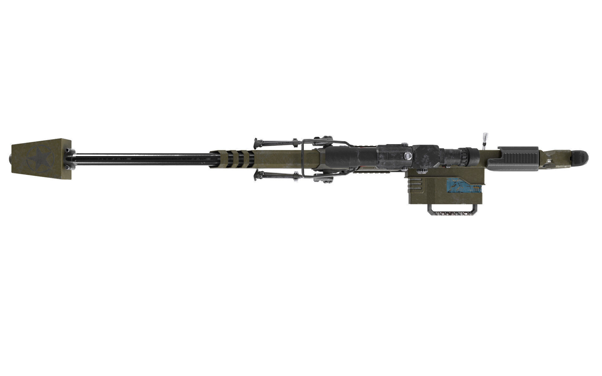 3D model Weapon hard surface machine gun VR / AR / low-poly | CGTrader