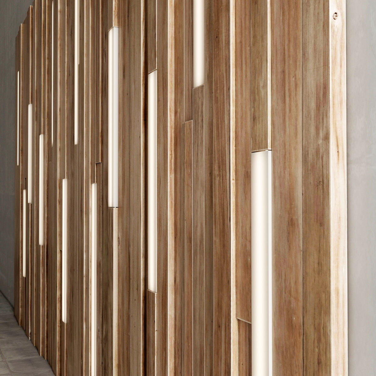 Wood panel light 3D model | CGTrader