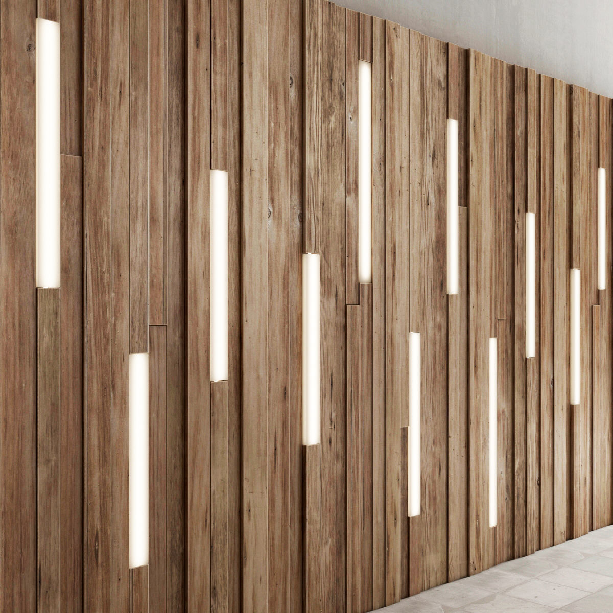 Wood panel light 3D model | CGTrader