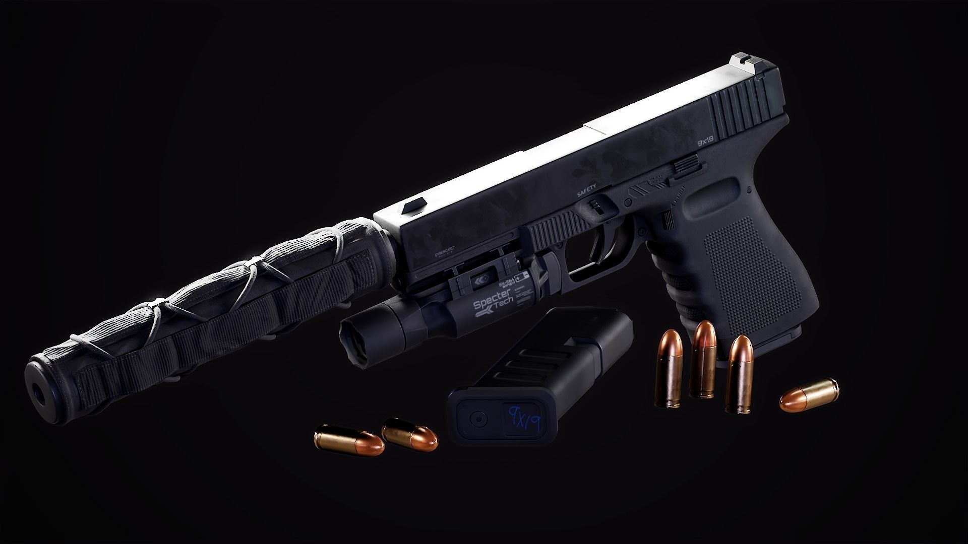 3D model GameReady Modern Pistol VR / AR / low-poly | CGTrader