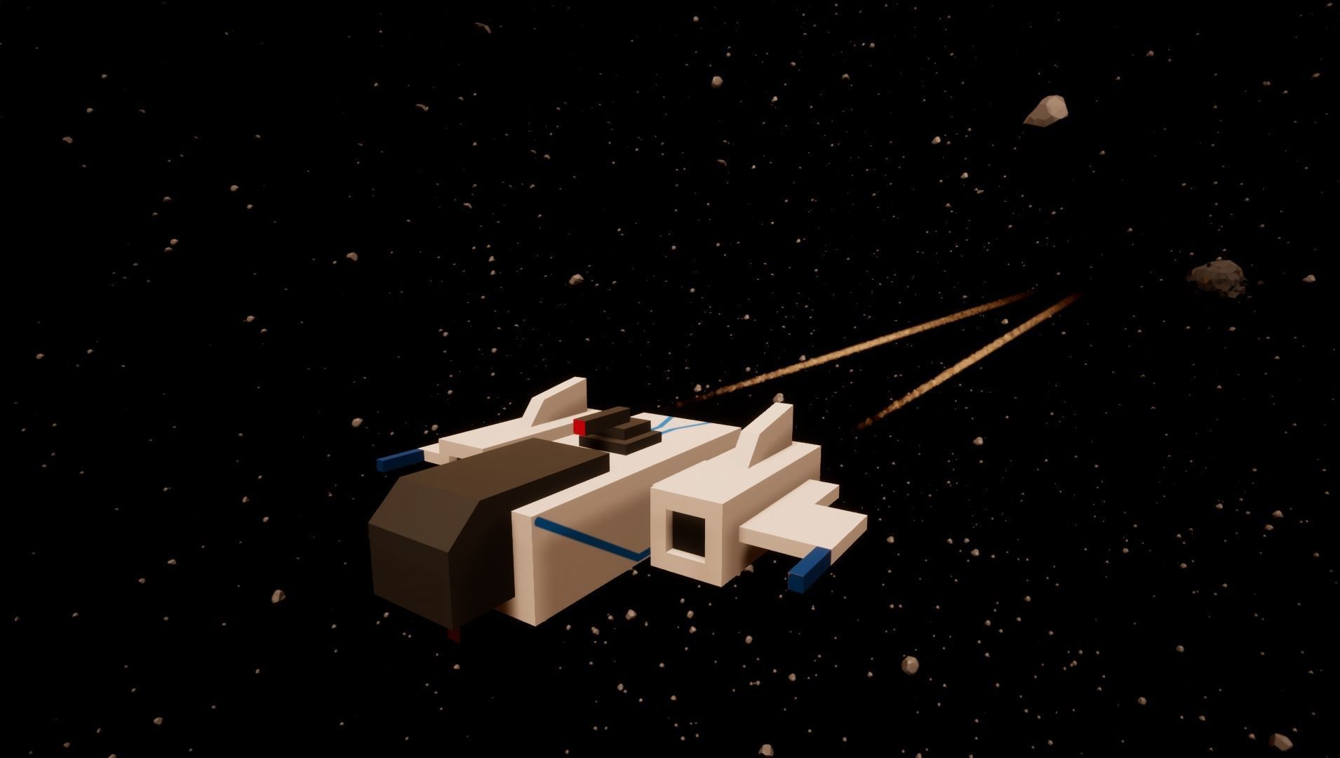 3D model Complete Low-poly spaceship collection VR / AR / low-poly ...