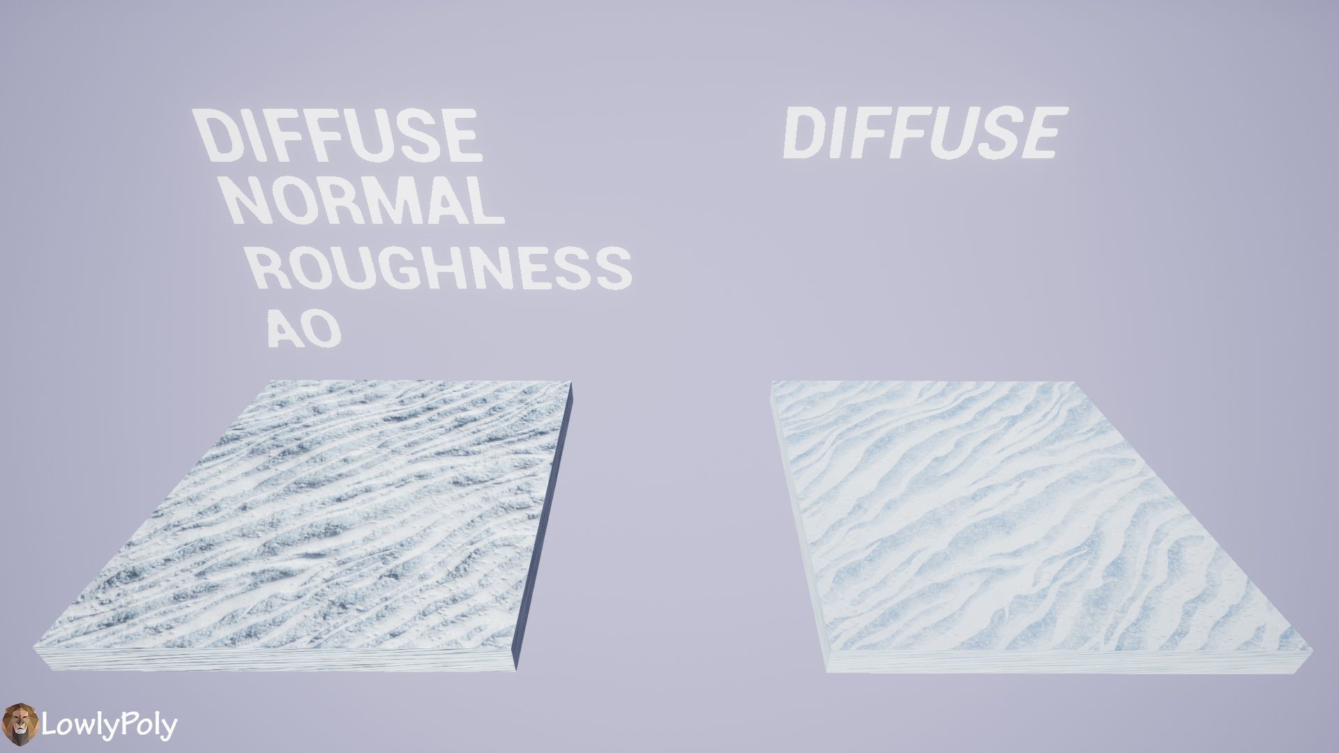 Texture Stylized Snow Vol 24 - Hand Painted Texture Pack VR / AR / low ...