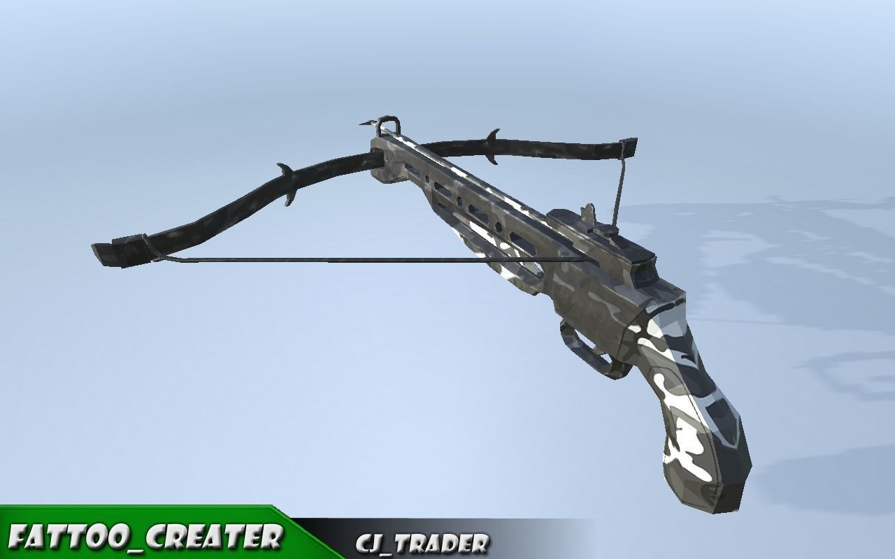 3D model Sci-Fi Crossbow Low-poly 3D model VR / AR / low-poly | CGTrader
